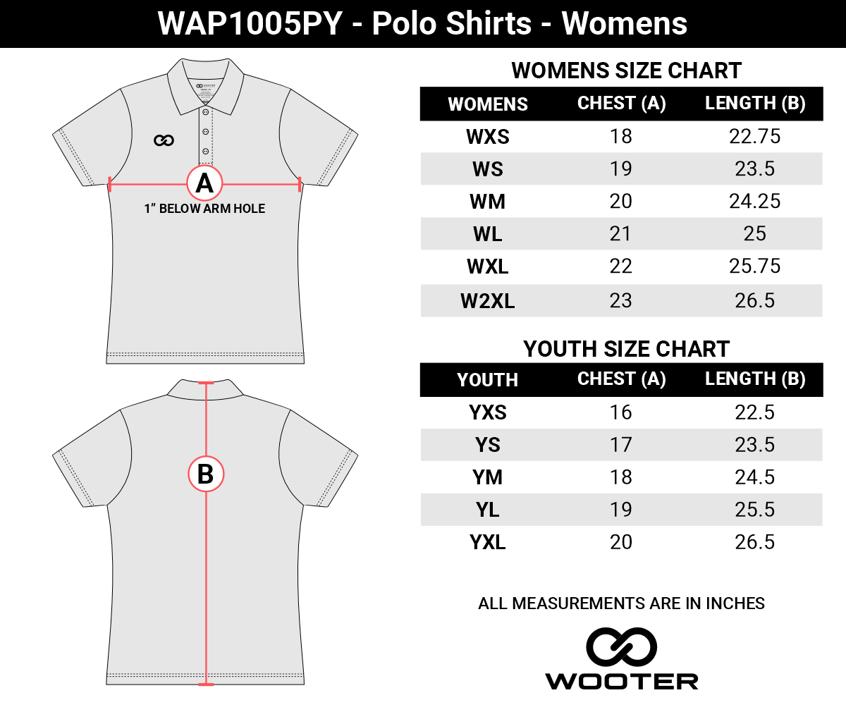 Wooter Apparel Sizing Charts | Wooter Apparel